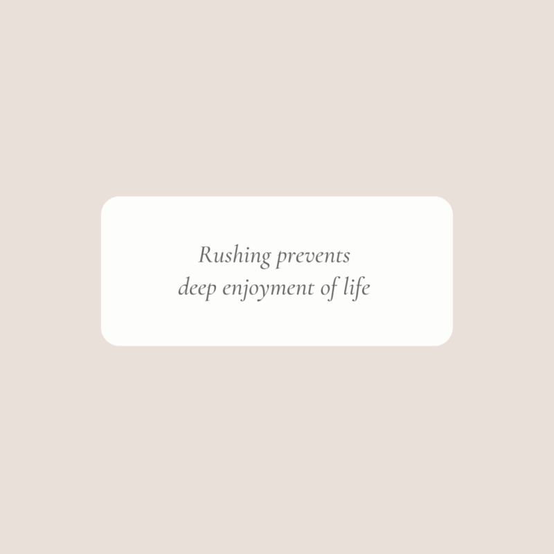 3 Tips to Slow Down and Stop Rushing | Seaglass