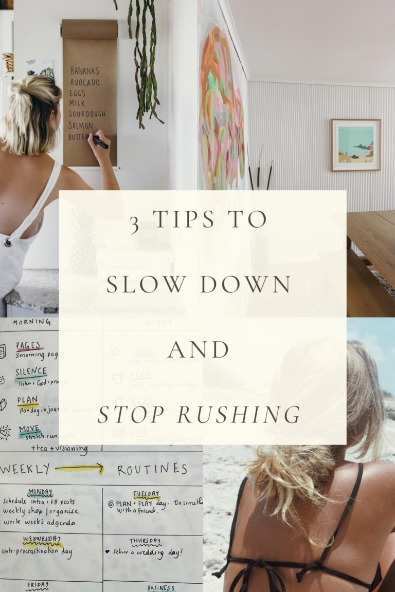 3 Tips to Slow Down and Stop Rushing | Seaglass