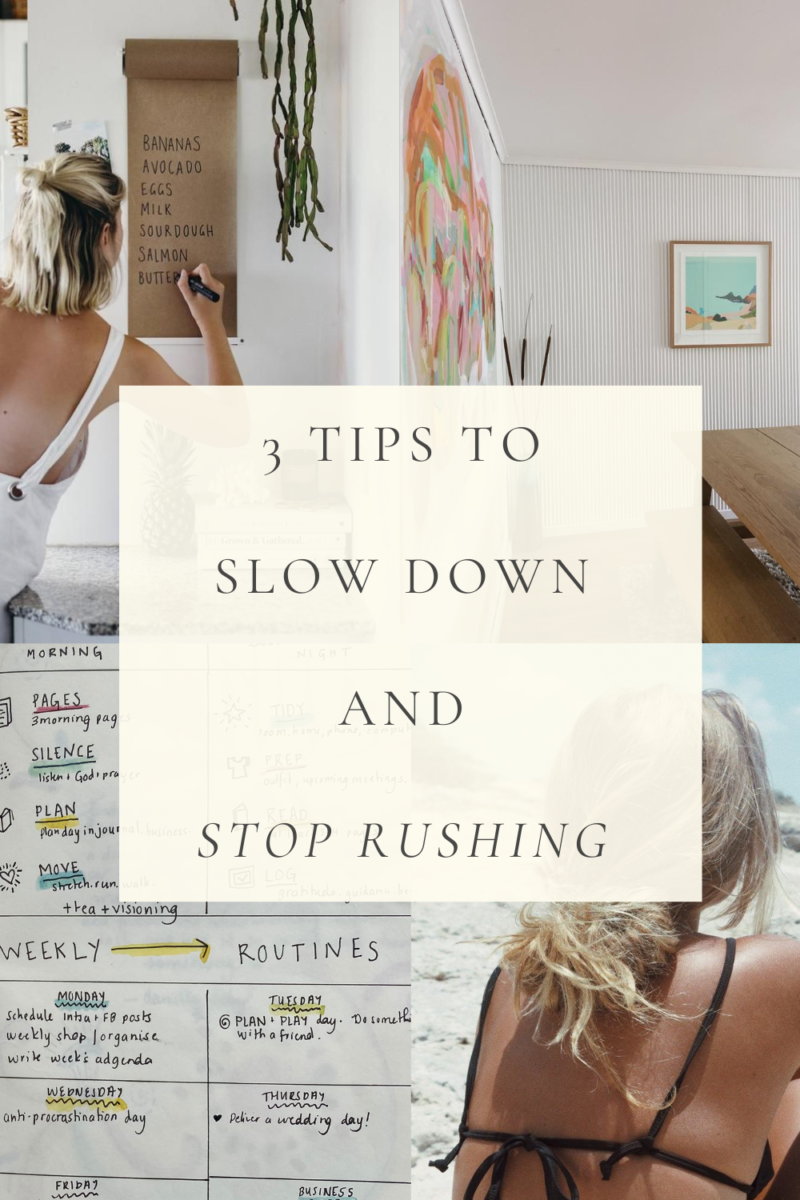 3 Tips to Slow Down and Stop Rushing | Seaglass