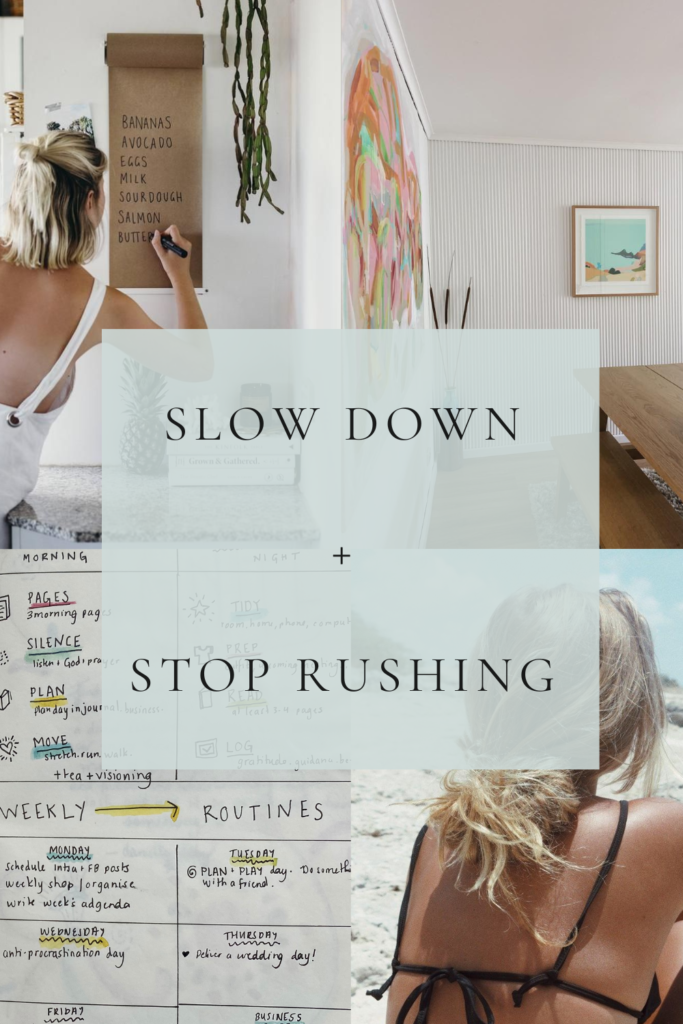 3 Tips to Slow Down and Stop Rushing | Seaglass