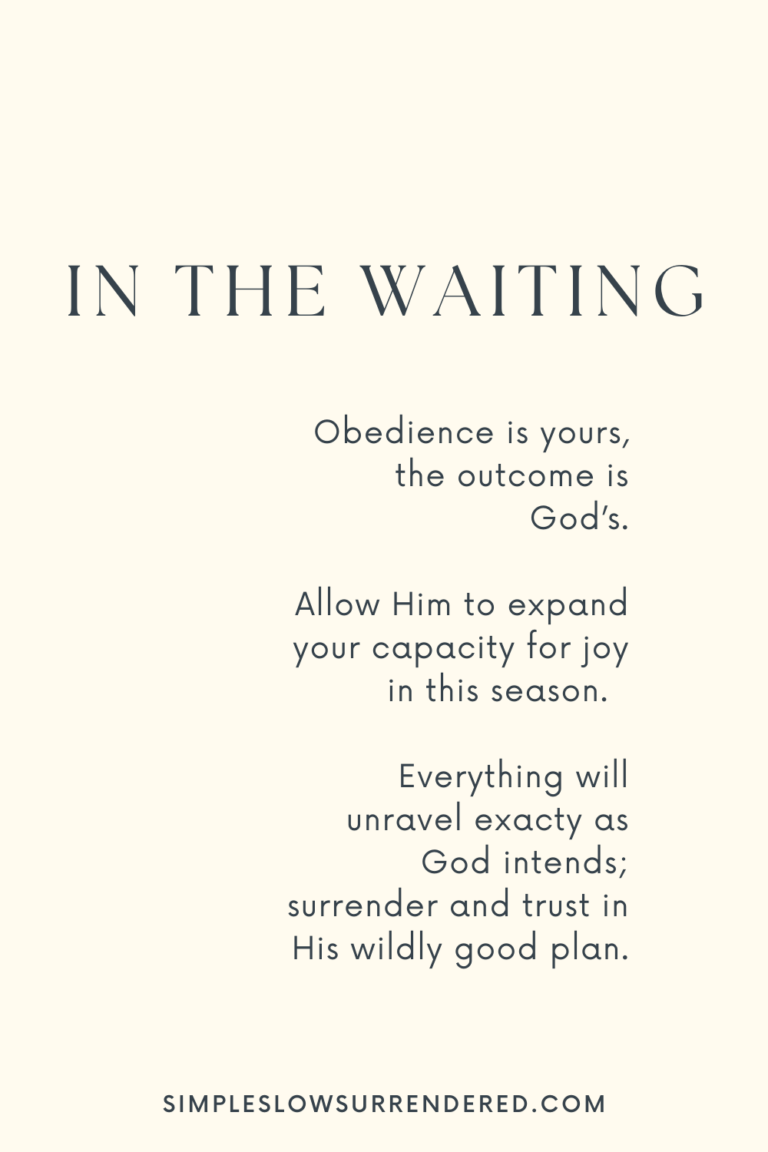 5 Ways to Flourish in Your Season of Waiting | Seaglass